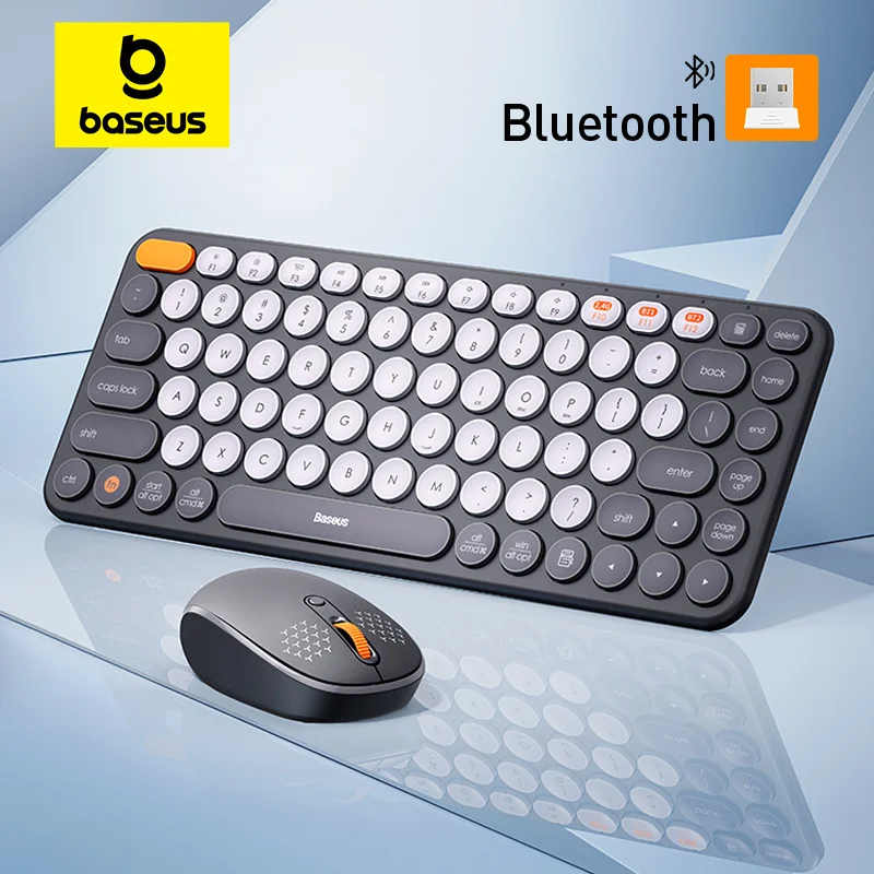 Baseus K01A Bluetooth Wireless Keyboard, Mini and Compact Tri-Mode ...