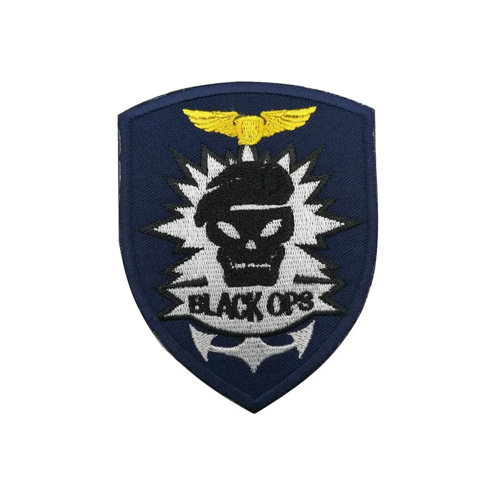 Bargain price Call of Duty Patches on Clothes Ghost Mask Embroidered SHD Black Ops Patch Morale ...