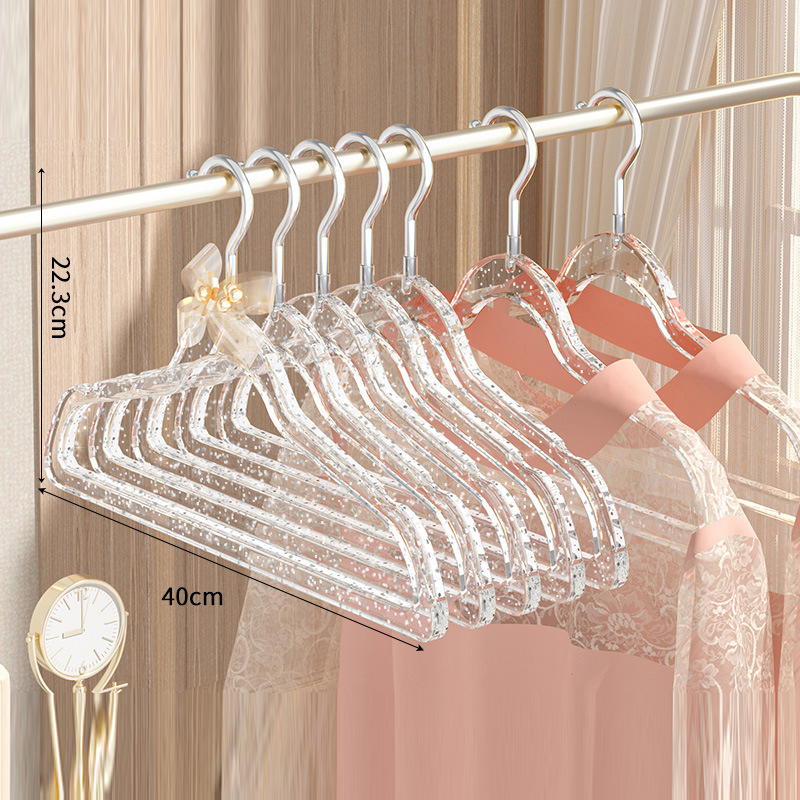 Clothes Rack Women's Traceless Household Transparent Plastic Clothing ...
