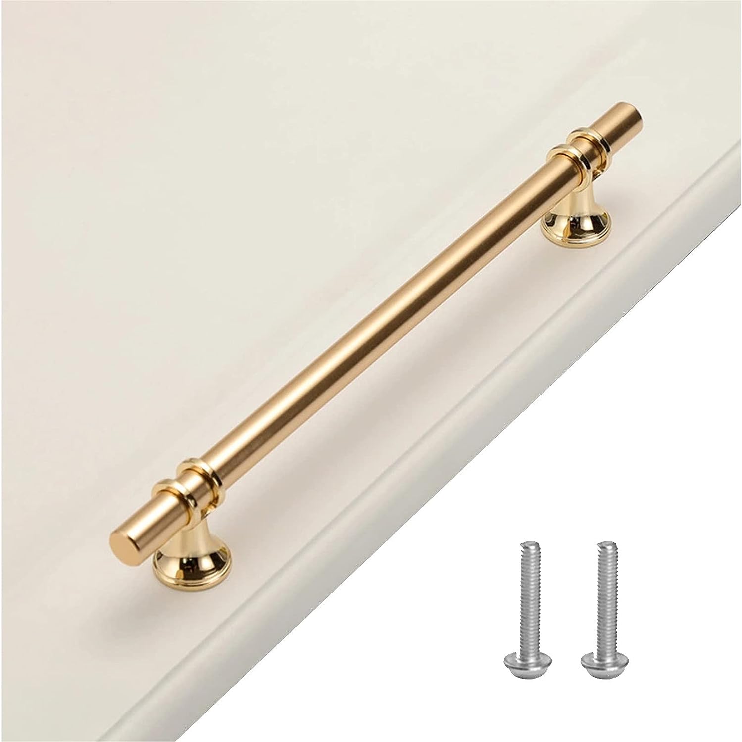 8 Inch Matte Gold Cabinet Pulls Kitchen Cabinet Handles - Gold Drawer ...