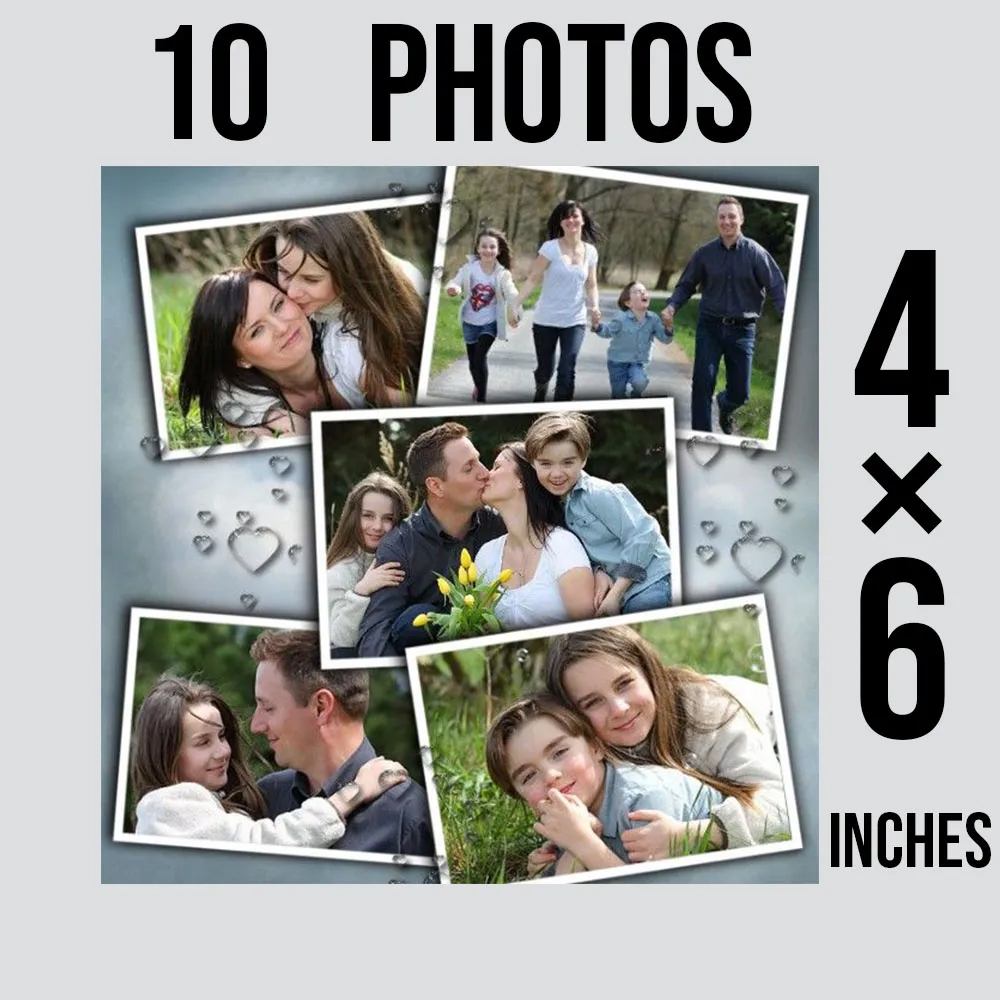 4x6 customized Photo Cards & Set of 5/10/15 pcs with Digital High ...