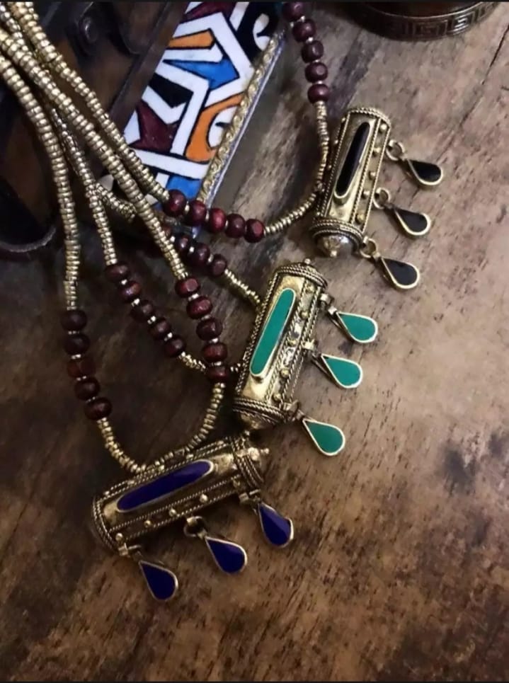 Antique Afghan Tribal prayer box necklace - Kuchi necklace | Daraz.pk