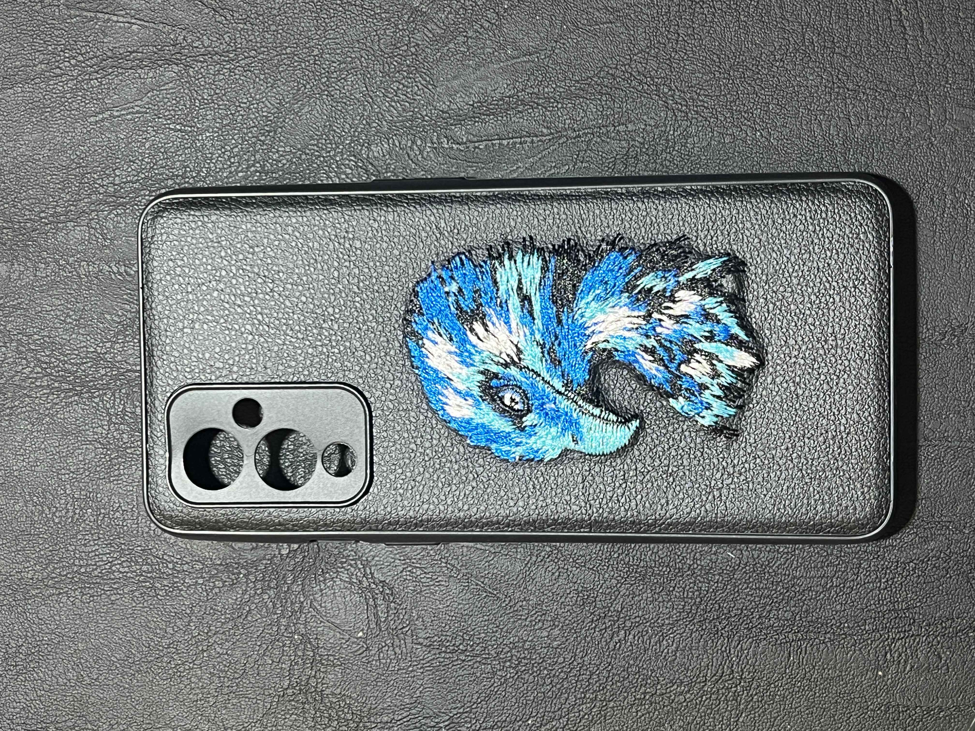 OnePlus 7T Pro - 3D Embroidery Leather Case - Premium Back Cover | Daraz.pk