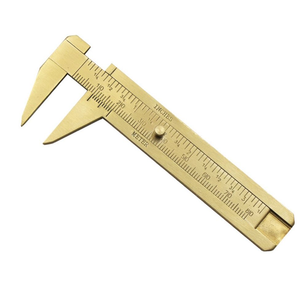 Portable Measuring Tool Retro Vernier Caliper 0-80mm Brass Vernier ...