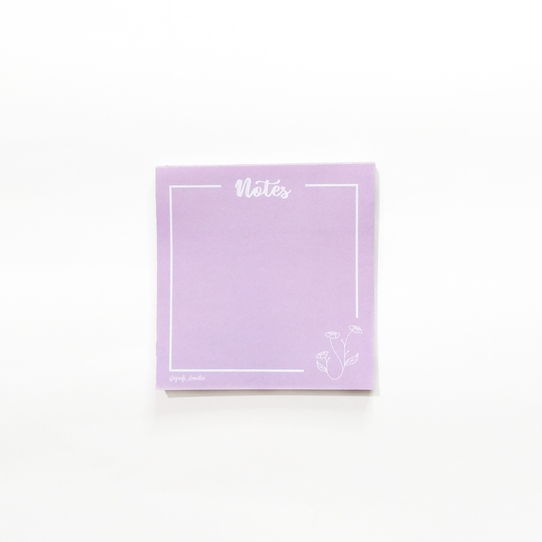 Floral Tear Off Notepads | Cute Aesthetic Stationery | Pocket Size 4x4 ...