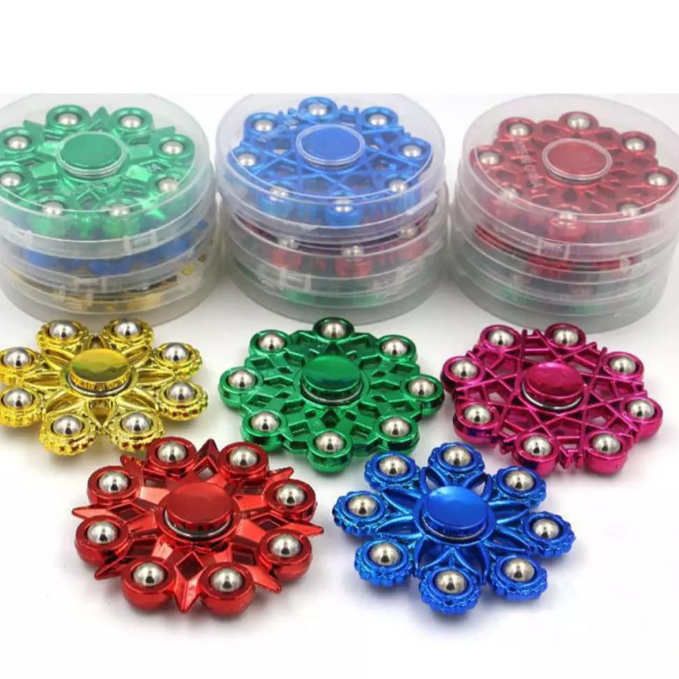 Fingertip Gyroscope Metal Fidget Spinner Big Size Metal Ball Stress ...