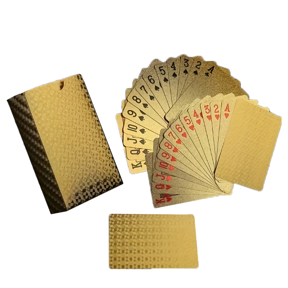 Acrylic Gold Foil Plastic Playing Card PVC Gold Tuhao Gold Waterproof ...