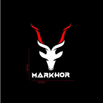 Markhor Sticker For Car 12x6 inch | Daraz.pk