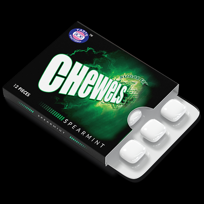 Chewels Chewing Gum, Spear Mint, Sugar Free, 12 Pieces | Daraz.pk