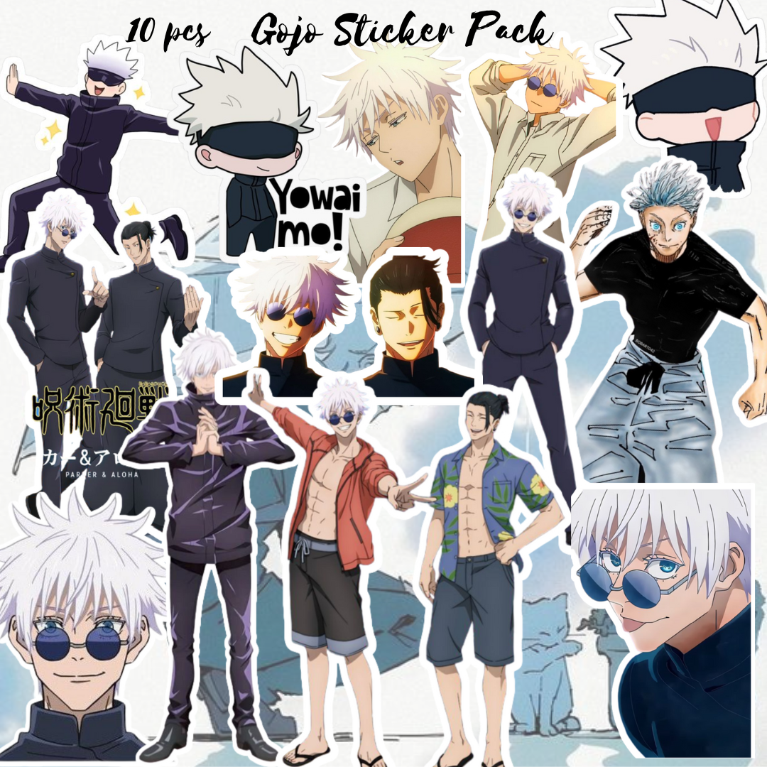Jujutsu Kaisen Stickers Gojo Satarou theme Cutout Stickers Geto Suguru ...