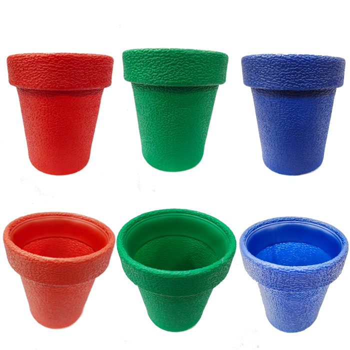 Fiber pots size 9x9- MULTICOLOR | Daraz.pk
