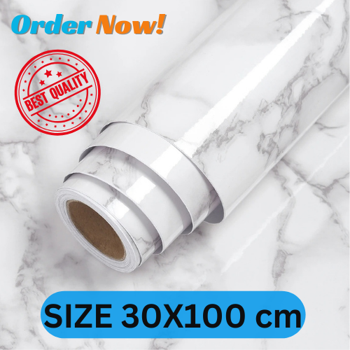 Marble Self-Adhesive PVC Sheet for Kitchen, Waterproof, Anti-Oil, Heat ...
