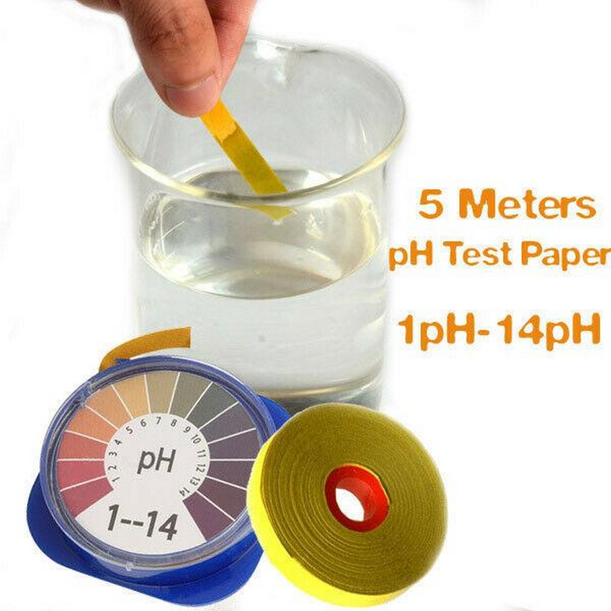 5m pH Alkaline Acid Test Paper Water Litmus Testing For Gardening ...