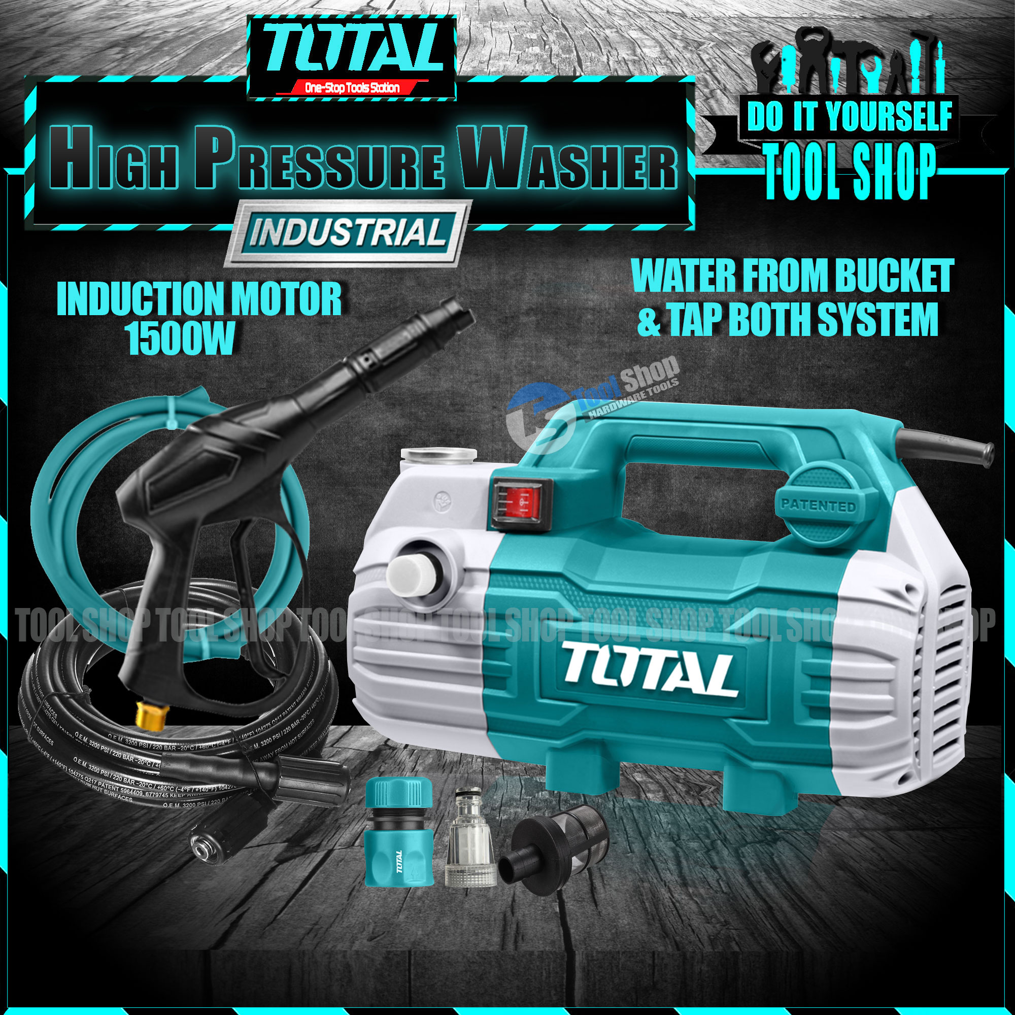 TOTAL Original High Pressure Washer Copper Winding - Induction Motor ...