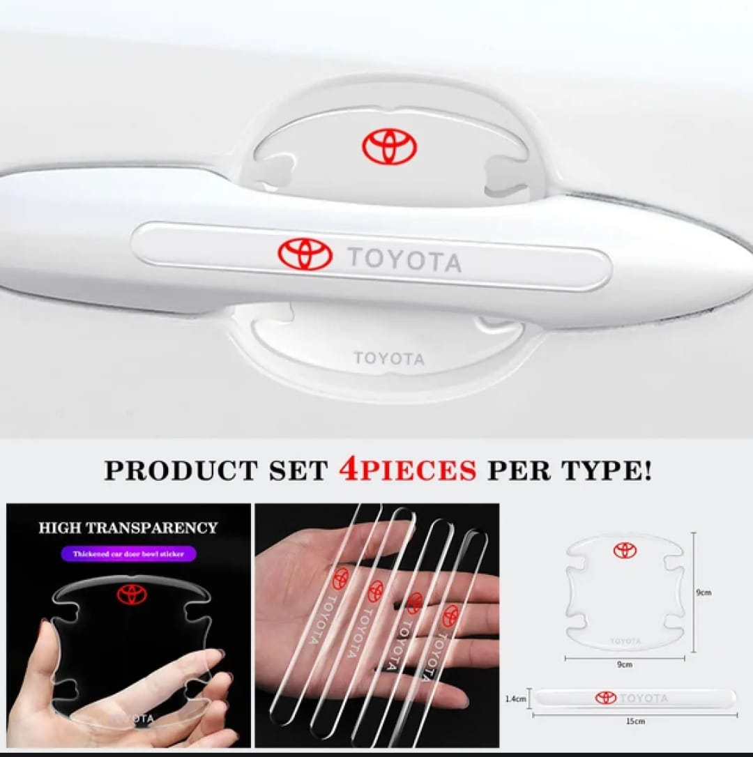 Toyota 8 Pcs Car Door Handle Scratch Protector For Toyota Corolla Yaris ...
