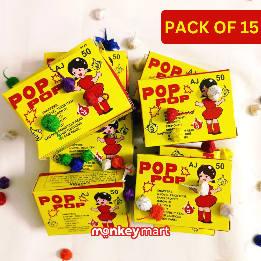 Pop Pop Crackers Pataka Box | Pack of 15 Pop Pop Snappers Fireworks ...