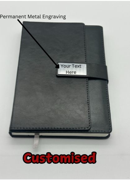 Luxury Black Leather A5 Diary – Elegant, Durable, and Timeless ...