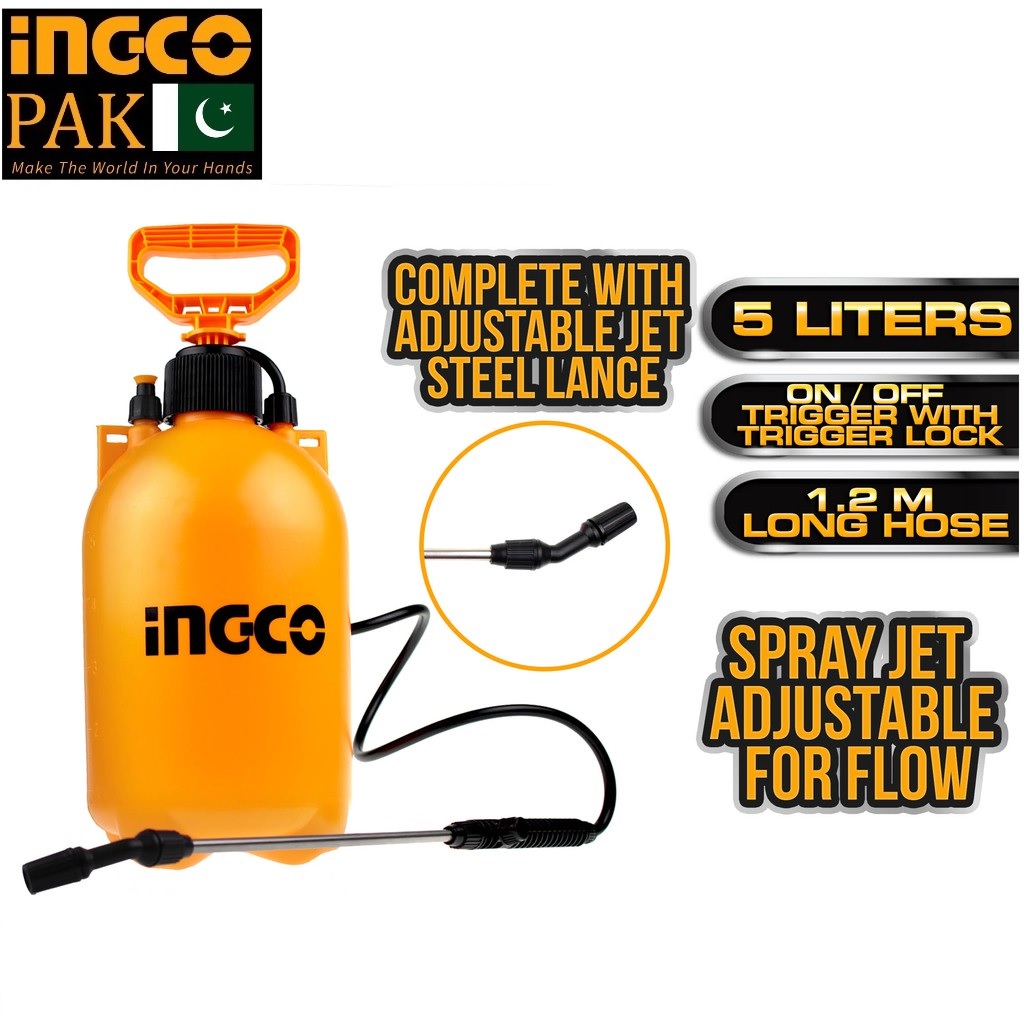 INGCO HSPP3051 Pressure Garden Home Office Sprayer 5 Liters | Daraz.pk