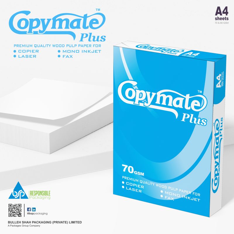 Copy mate Paper - A4 Size - 70 gram - 1 Ream - 500 Sheets | Daraz.pk