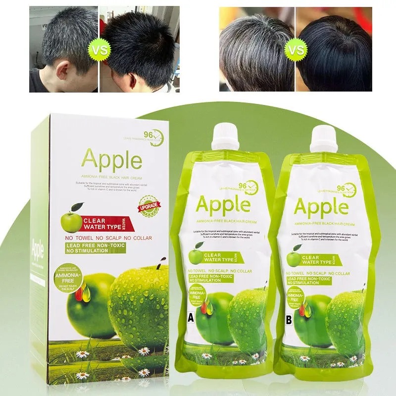 Apple Hair Color 96 Hour Dark Brown Ammonnia Free 1000ml | Daraz.pk