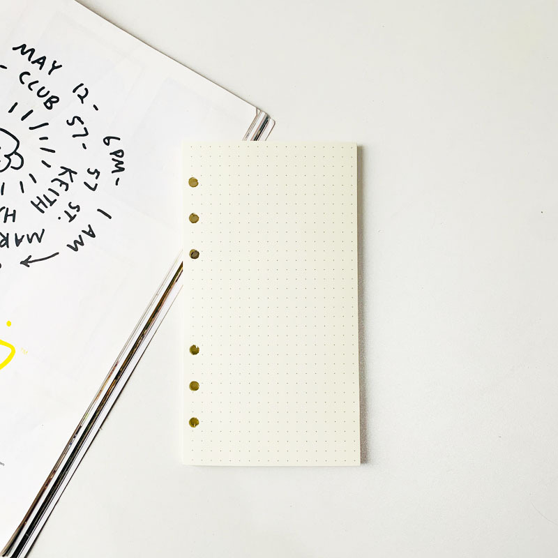 Paper For Binder Paper Grid Sheets Dotted Paper A6 Binder Refill ...