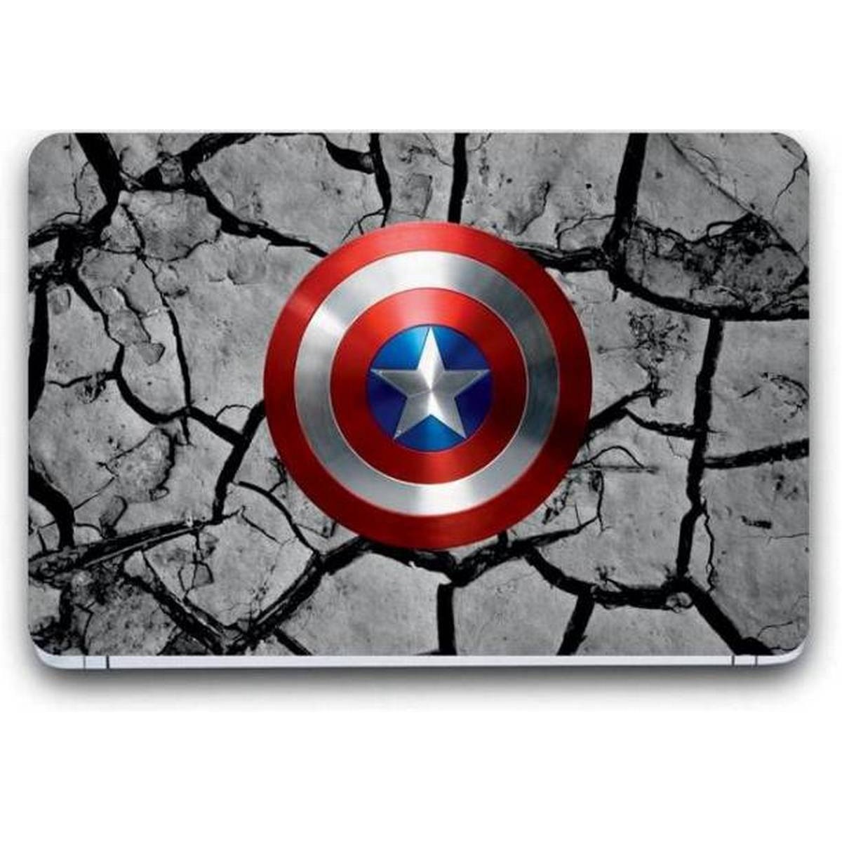 captain america shield laptop back vinyl skin sticker 12 13 14 15 15.6 ...
