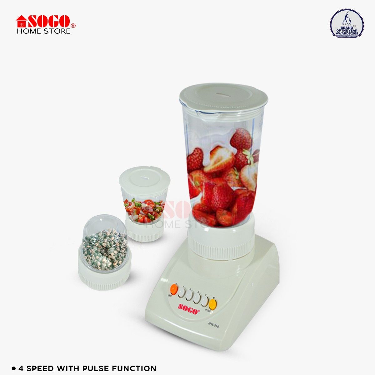 Sogo Juicer Blender & Grinder (3 In1) (JPN-510) | Daraz.pk