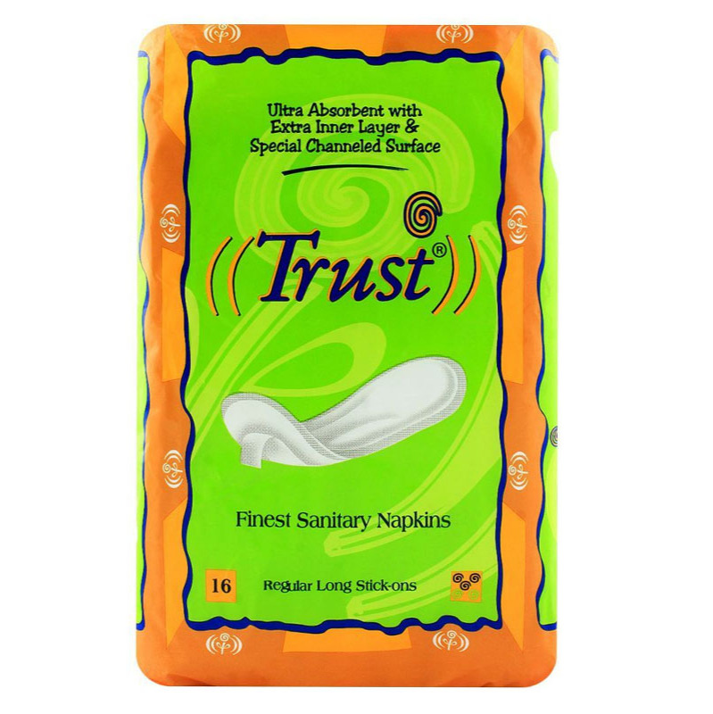 Trust Regular Long Stick-ons Napkins 16-Pack | Daraz.pk