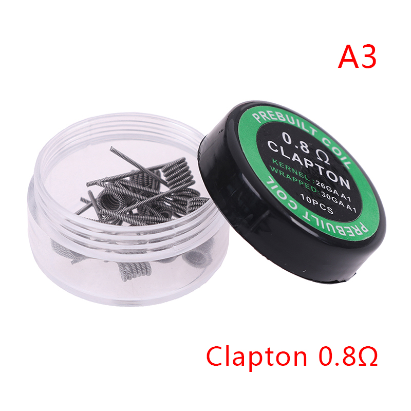 10pcs/box A1 twisted Fused Hive clapton coils premade wrap wires rda ...