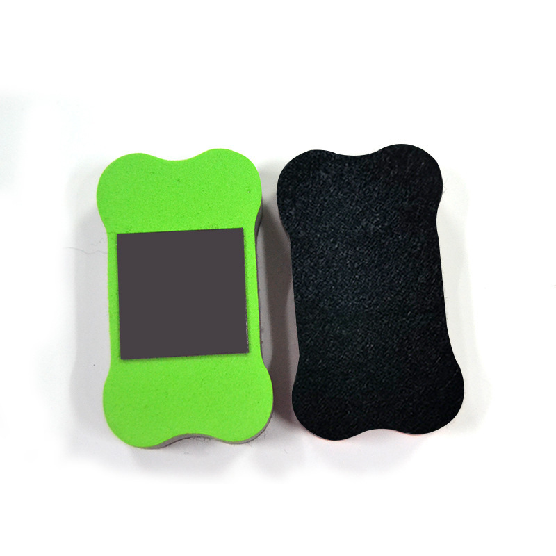 1PCS EVA Magnetic Small Bone Whiteboard Eraser with Magnetic Felt ...