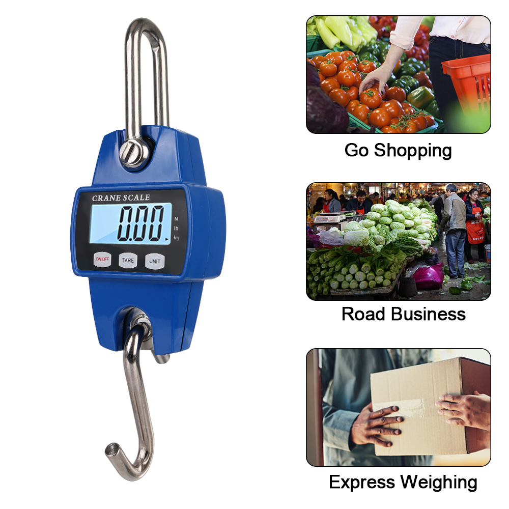 Heavy Duty Digital Hanging Hook Scales – Mini Crane Scale - Portable ...