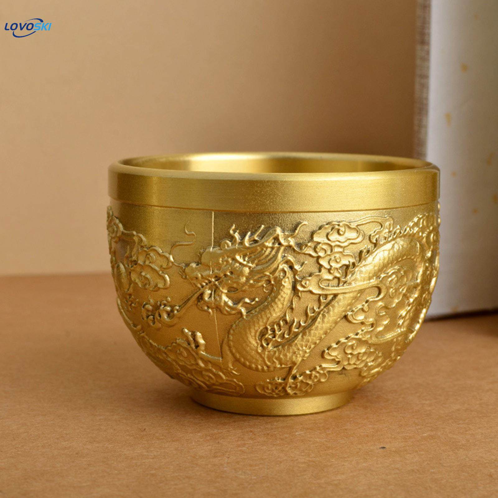 Brass Feng Shui Bowl Success Gifts Tea Cup for Living Room Study ...