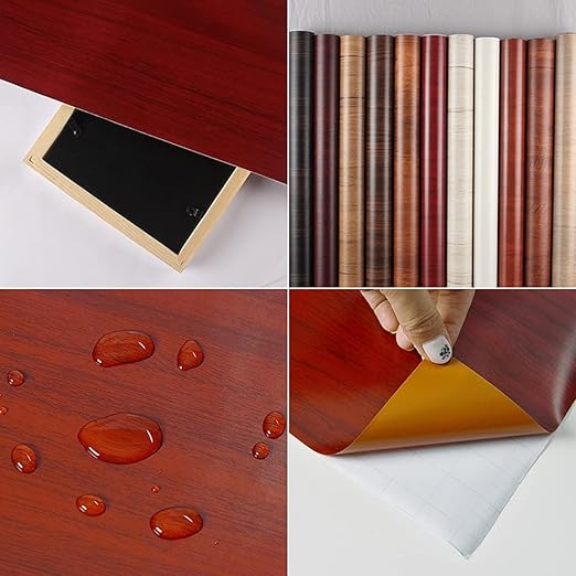 Wood Grain Self-Adhesive Vinyl Wrap Furniture Film Stickers | Daraz.pk