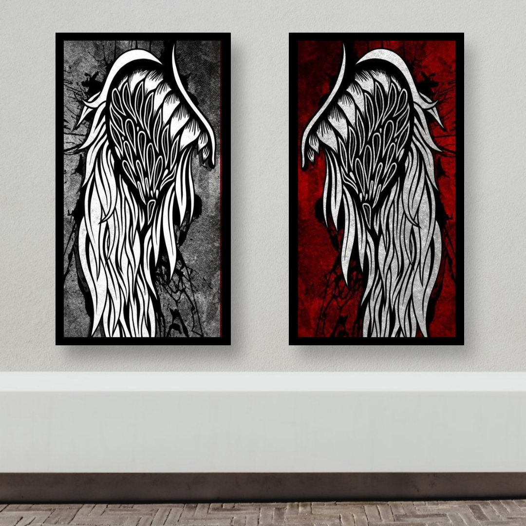 wings photo wall frame silver angel wings photo frame wing picture 2 ...