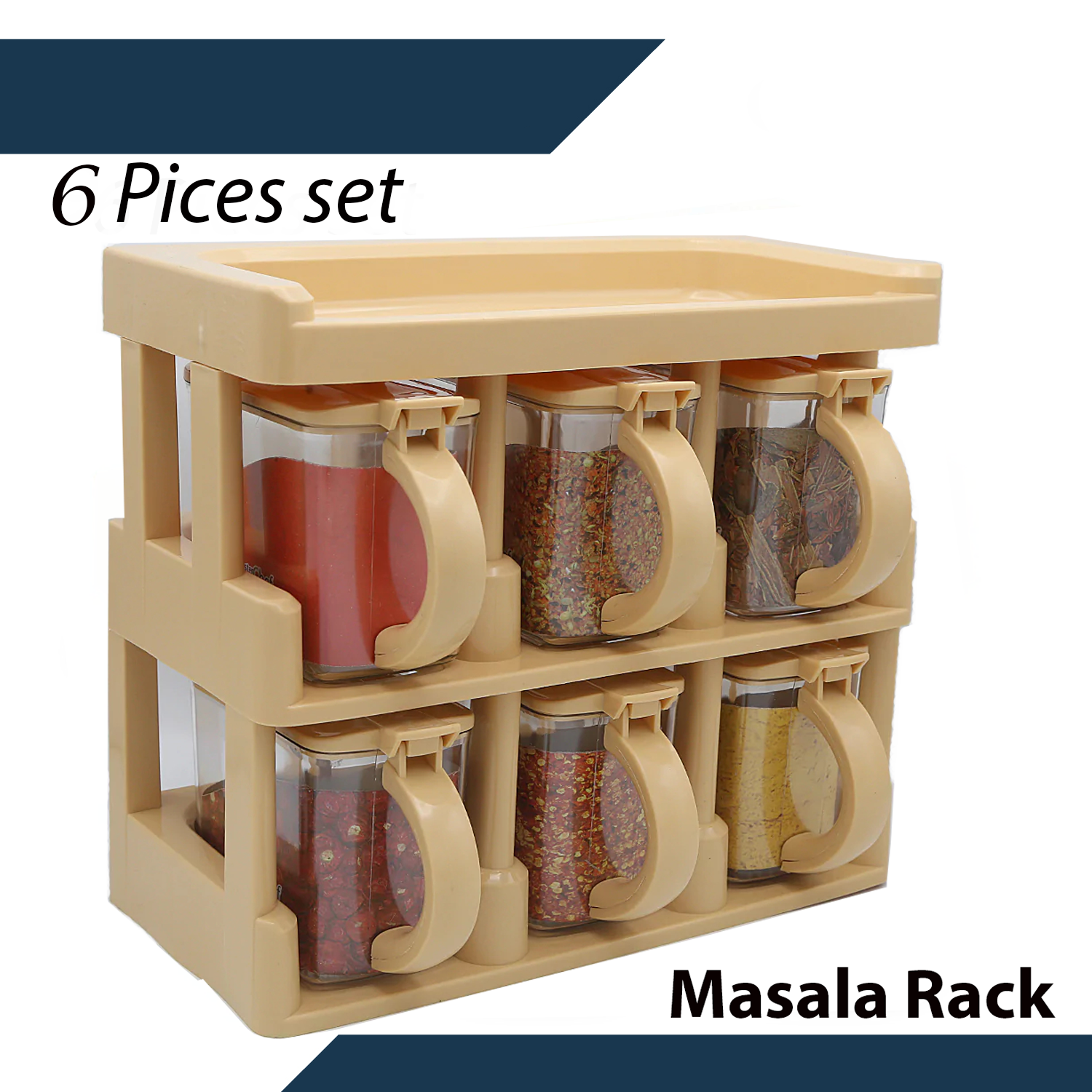 Spice Jars Rack | Masala jar box set | Best quality Masala Rack ...