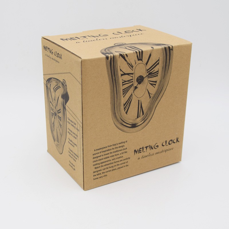 Creative Home Seat-Type Twisted Clock Melting Clock Table Corner ...