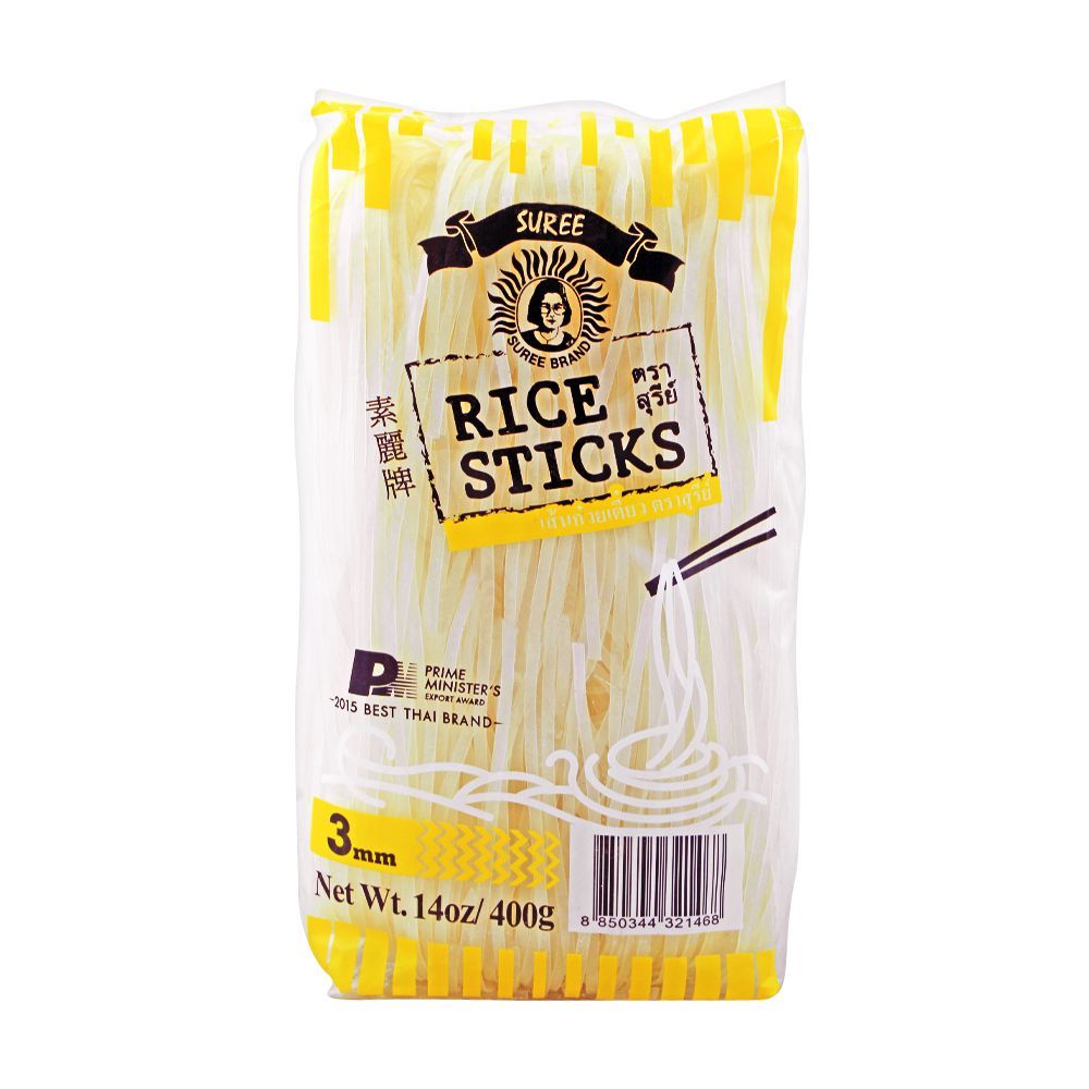 Suree Rice Sticks Noodles 3mm, Gluten Free, 400gm | Daraz.pk