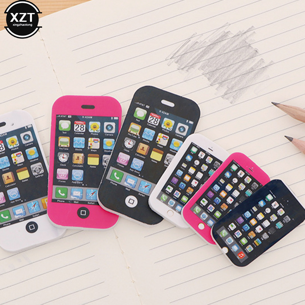 Hickeys Miees 1pcs Cartoon iPhone modeling Students Pen Shape Eraser ...