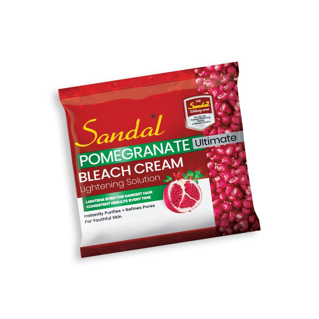 Sandal Pomegranate Ultimate Bleach Cream for face sachet pack of 2 ...