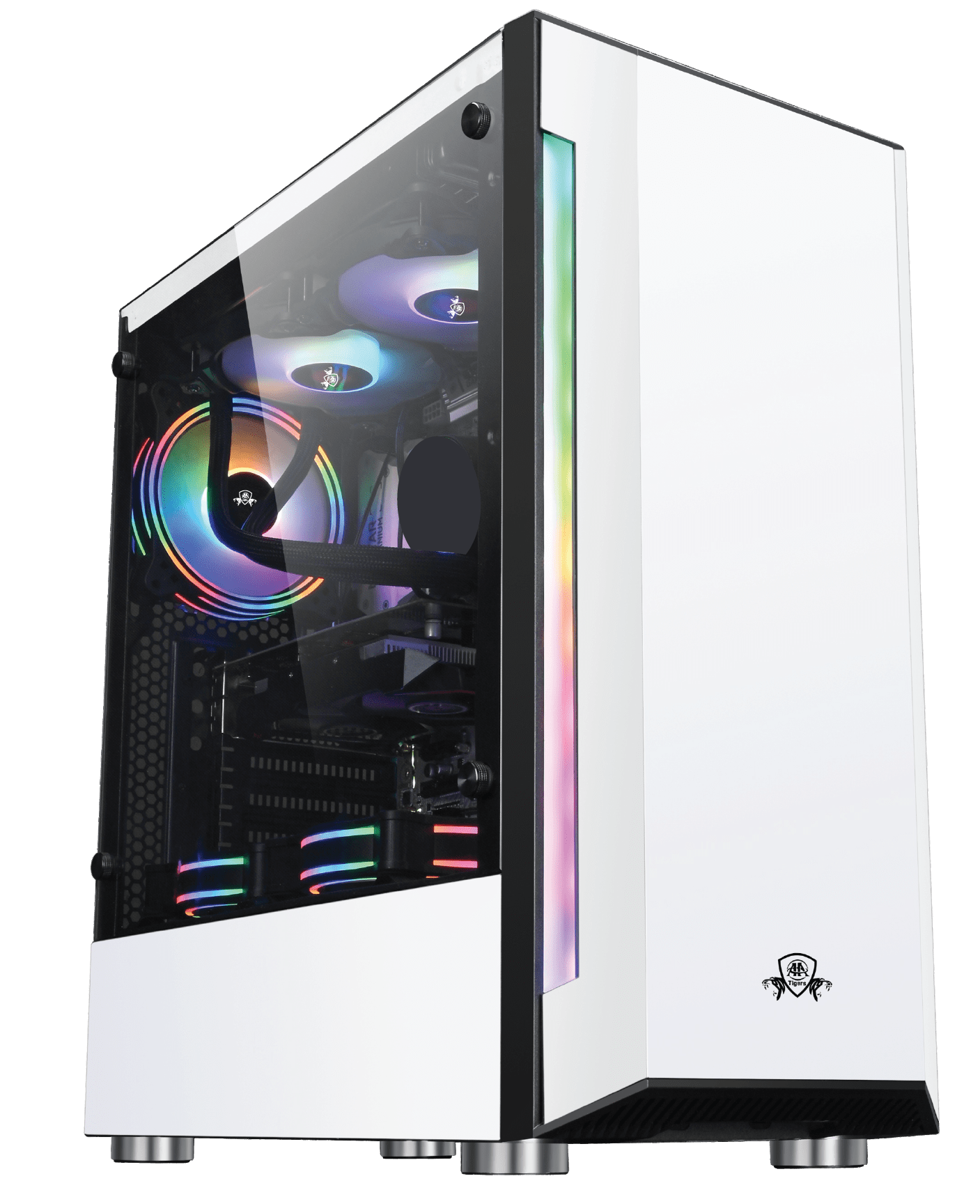 DEFENDER BLACK GAMING PC CASE WITH 3 RGB DUAL FRONT RGB STRiP | Daraz.pk