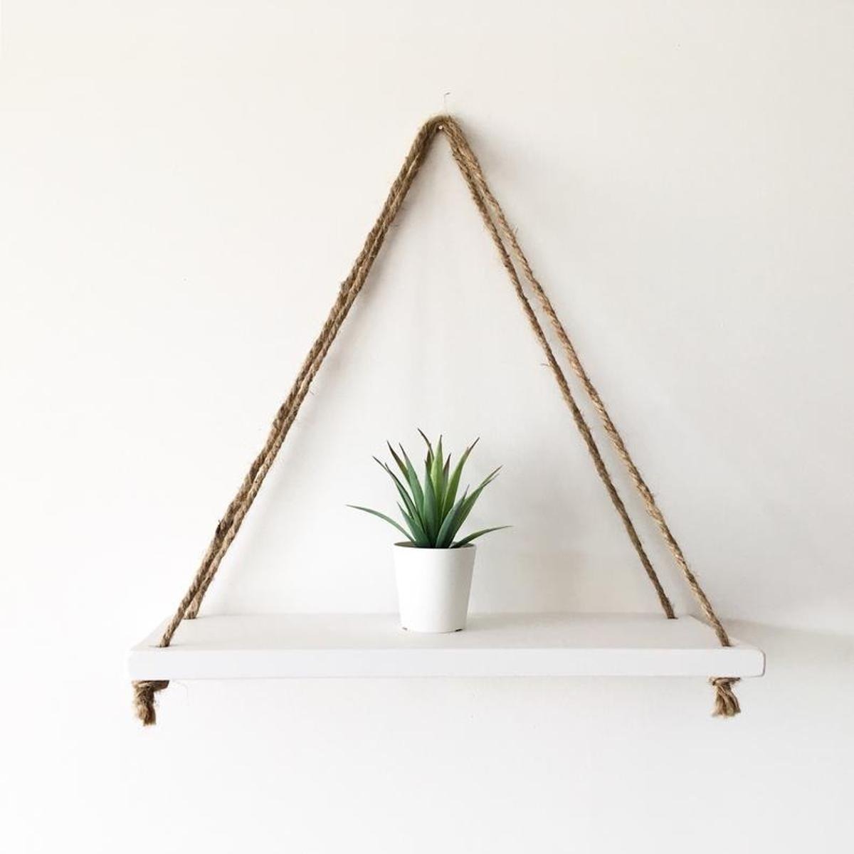 METALLO NATURAL - DIY Tough Rope Hanging Shelf White | Daraz.pk