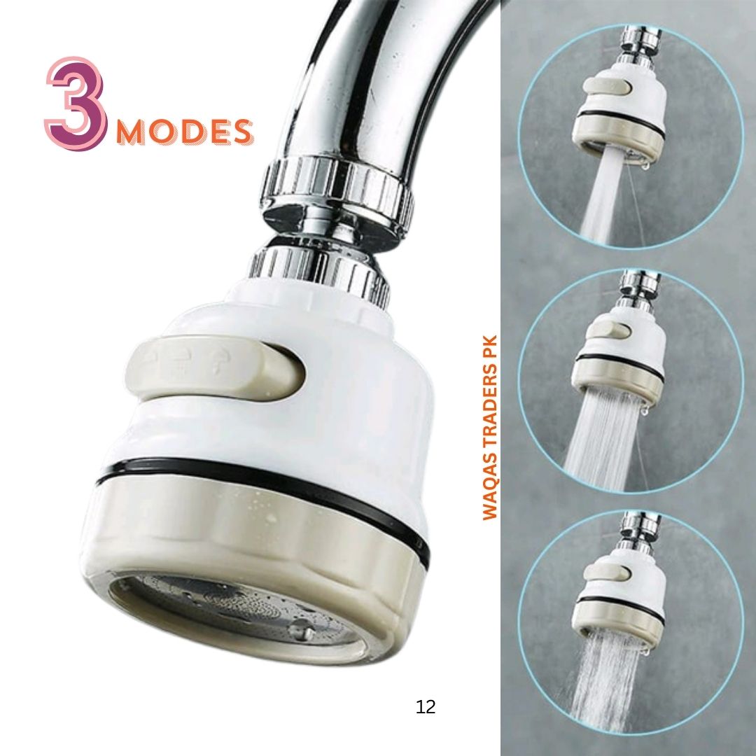 360° Degree Adjustment Kitchen Faucet 3 Mode Extension Tube Extension ...