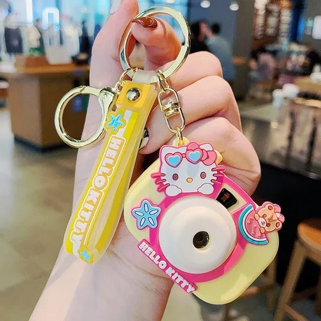 Cute Camera Lovely Keychain with strap silicon material high quality ...
