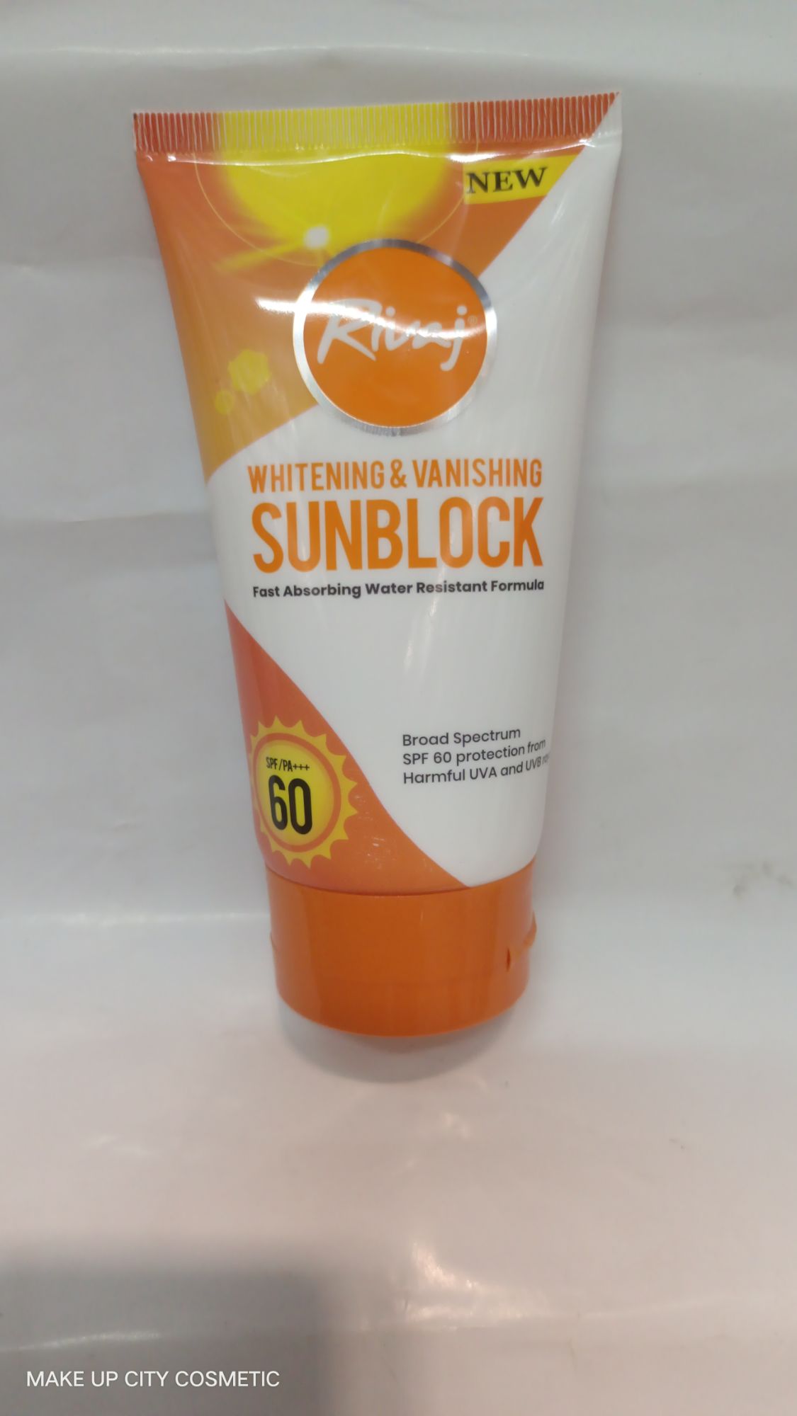 RIVAJ WHITENING & VANISHING SUNBLOCK SPF 60 120ML | Daraz.pk