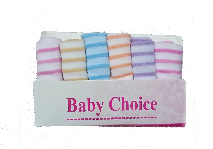 MiniMe Pack of 6 Baby Soft Face Mini Towels Napkin Rumal- Baby Towel ...