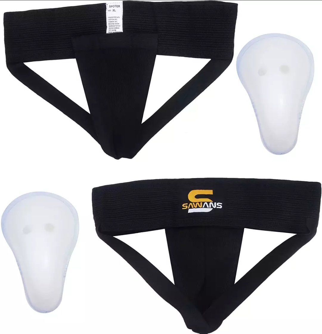 Plastic Cricket Groinguard with Protector Supporter - Black | Daraz.pk