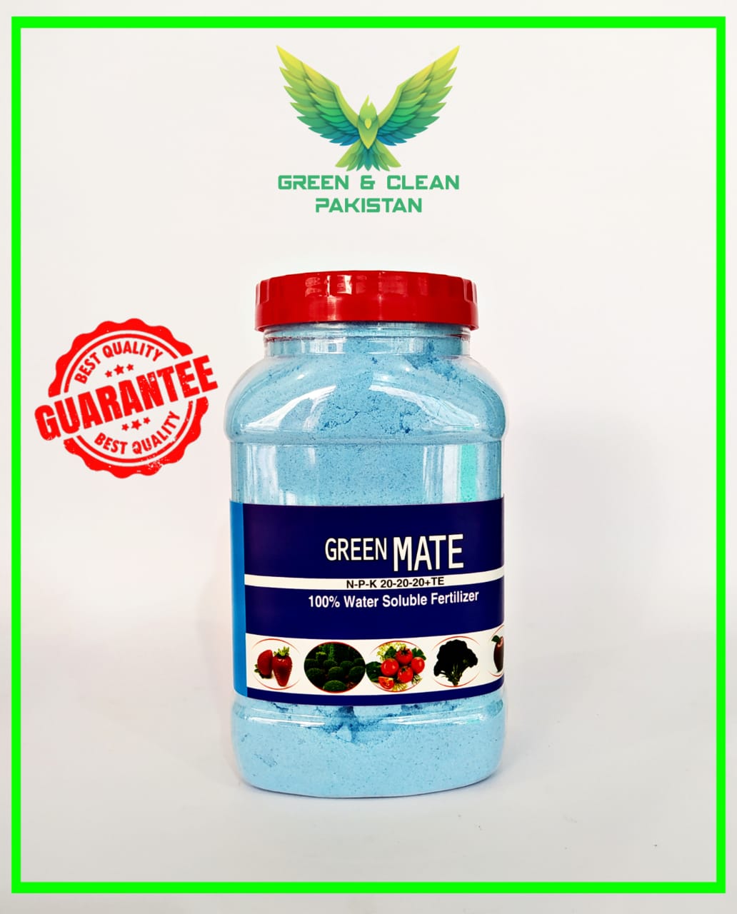 NPK 20-20-20+TE 100% Imported 1 Kg (1000 gm) Water Soluble Fertilizer ...