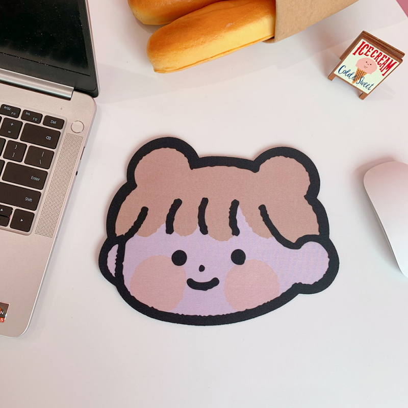 Girl heart cartoon mouse pad Small cute computer student office ...