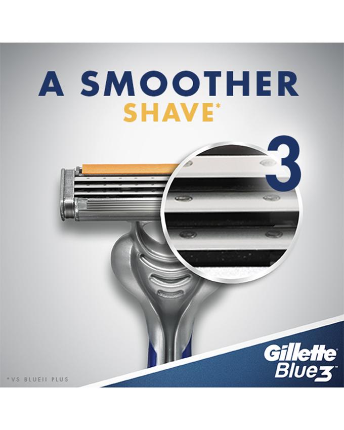 Gillette Blue 3 System Shaving Razor Carts 3s | Daraz.pk