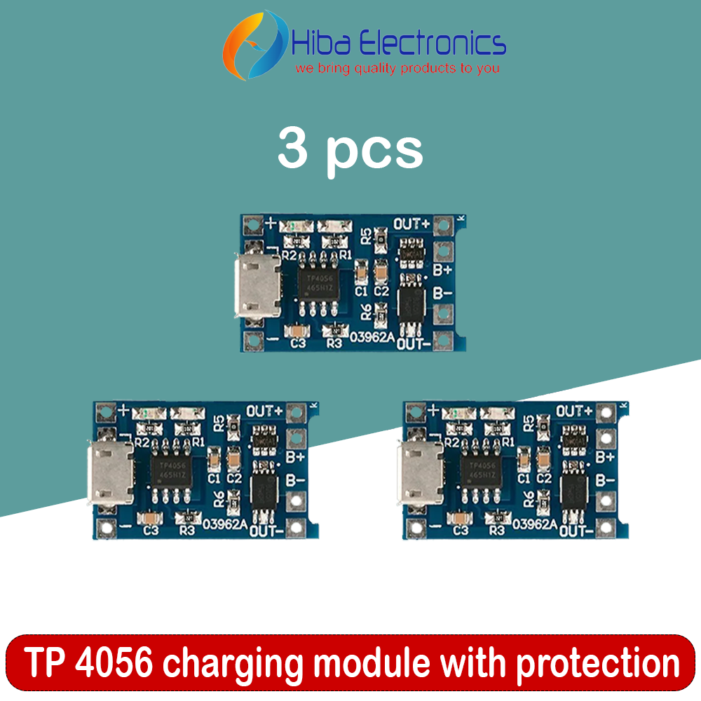 TP4056 charging module with protection 18650 Lithium Battery Charger ...